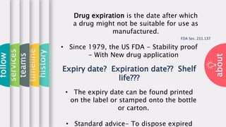 Professional opinion on "Expiry date of a drug: is it myth?" | PPTX