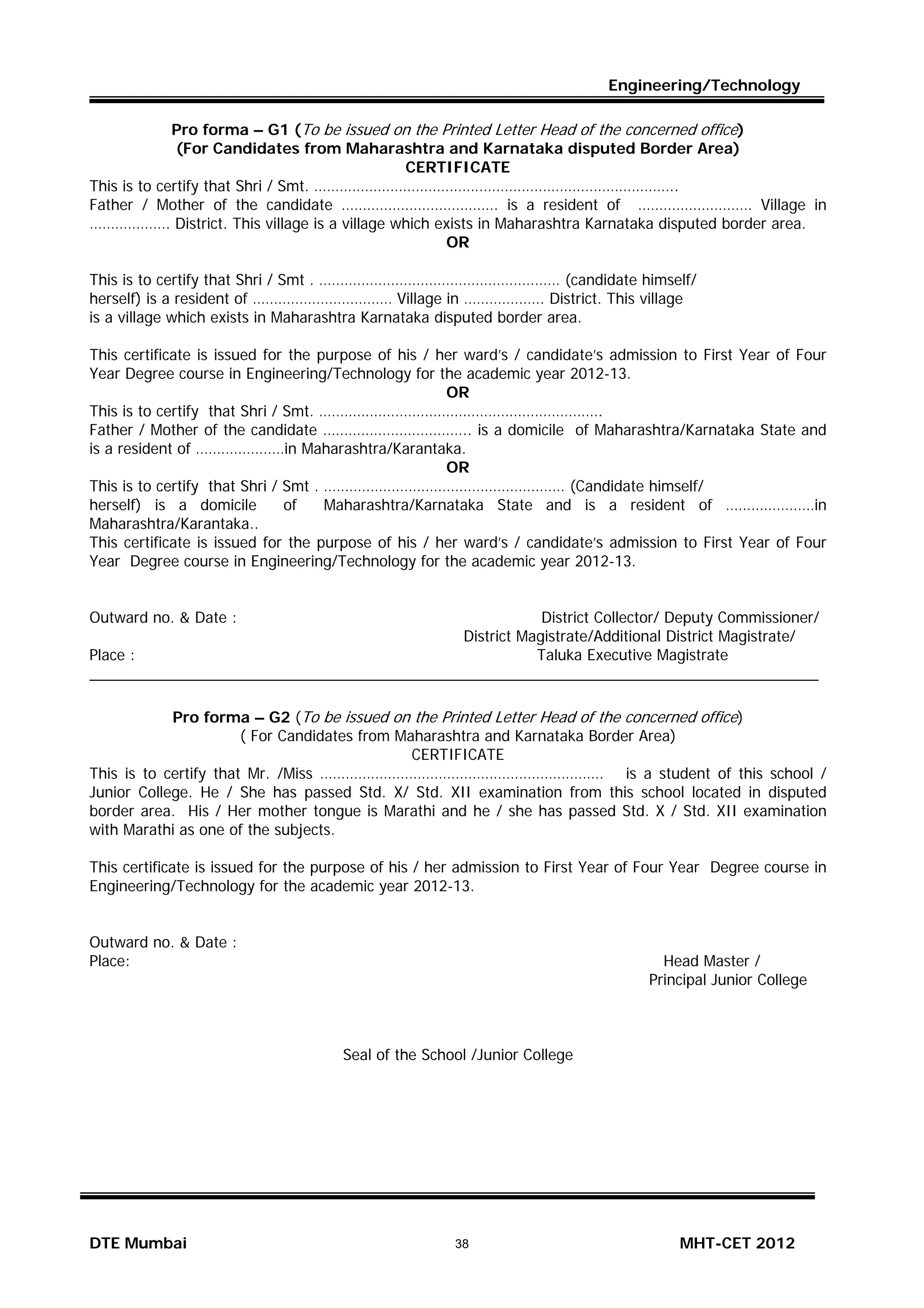 Pro forma a to m | PDF