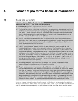 Pro forma financial information - A guide for applying Article 11 of ...