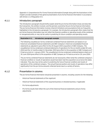 Pro forma financial information - A guide for applying Article 11 of ...