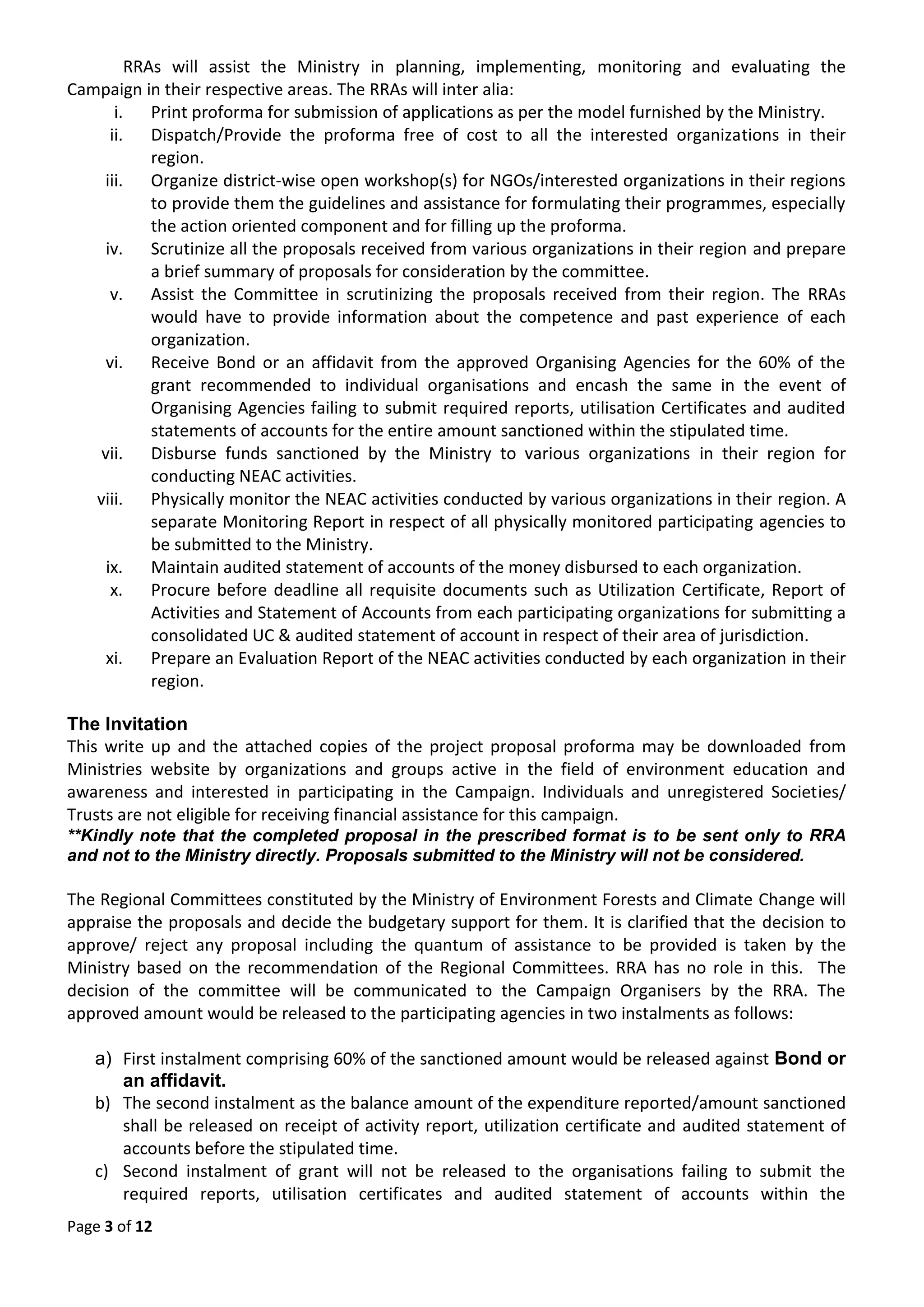 National Environment Awareness Campaign guideline 2016-17. | PDF