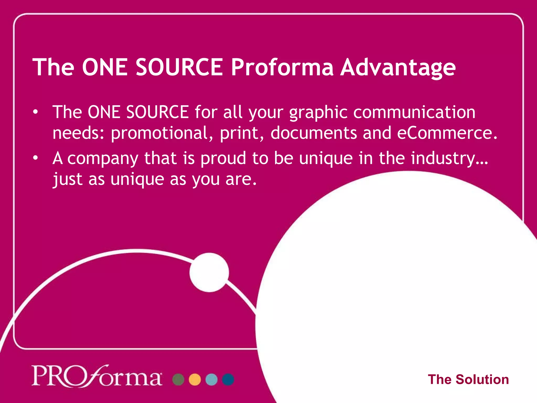 Proforma One Source Infinite Resources | PPT