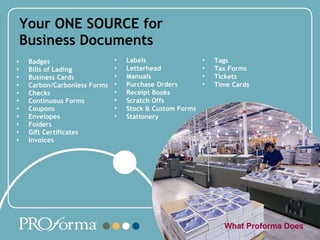Proforma One Source Infinite Resources | PPT