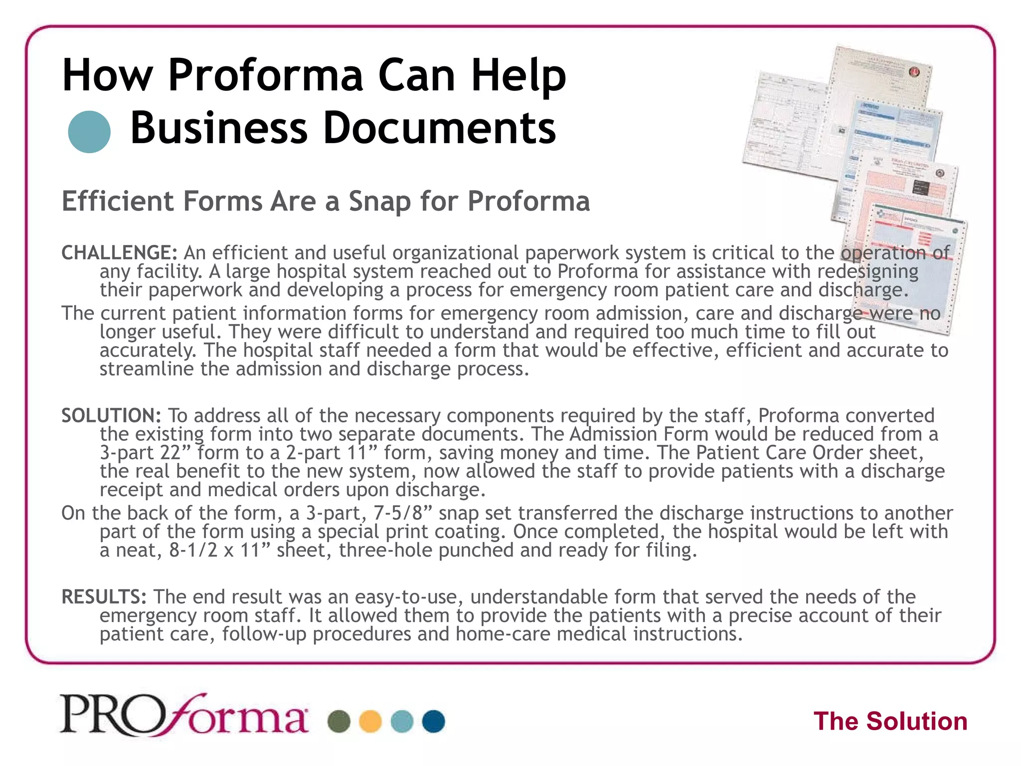 Proforma One Source Infinite Resources | PPT