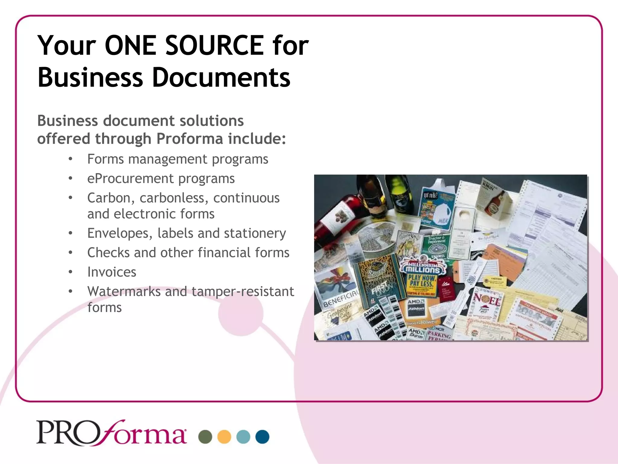 Proforma Overview | PPT