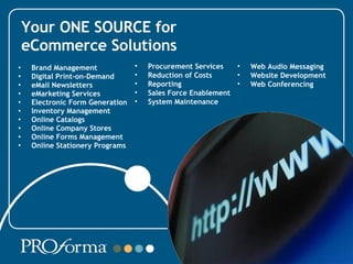 Proforma Overview | PPT