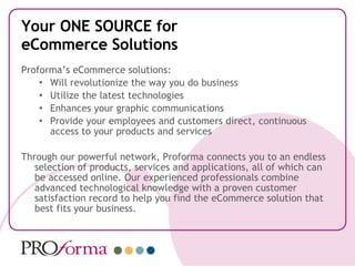 Proforma Overview | PPT