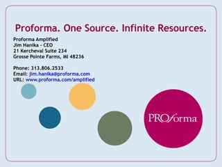 Proforma Overview | PPT