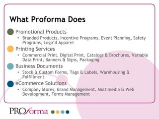 Proforma Overview | PPT