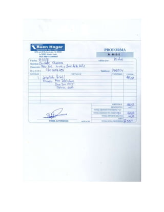 Proformas | DOCX