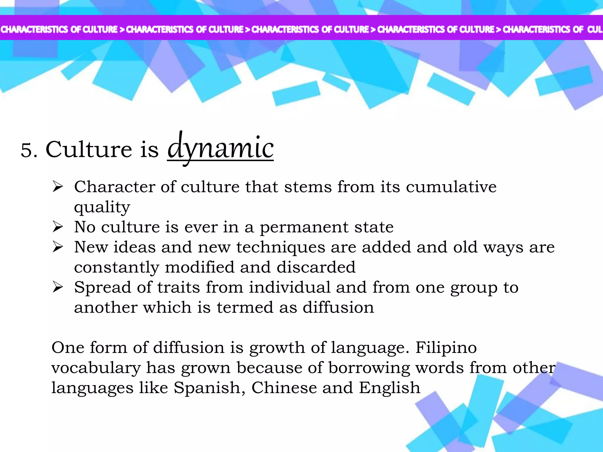 Nature and Meaning of Culture | PPTX