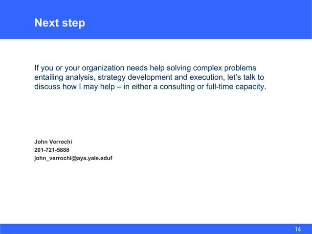 Verrochi professional portfolio | PPT