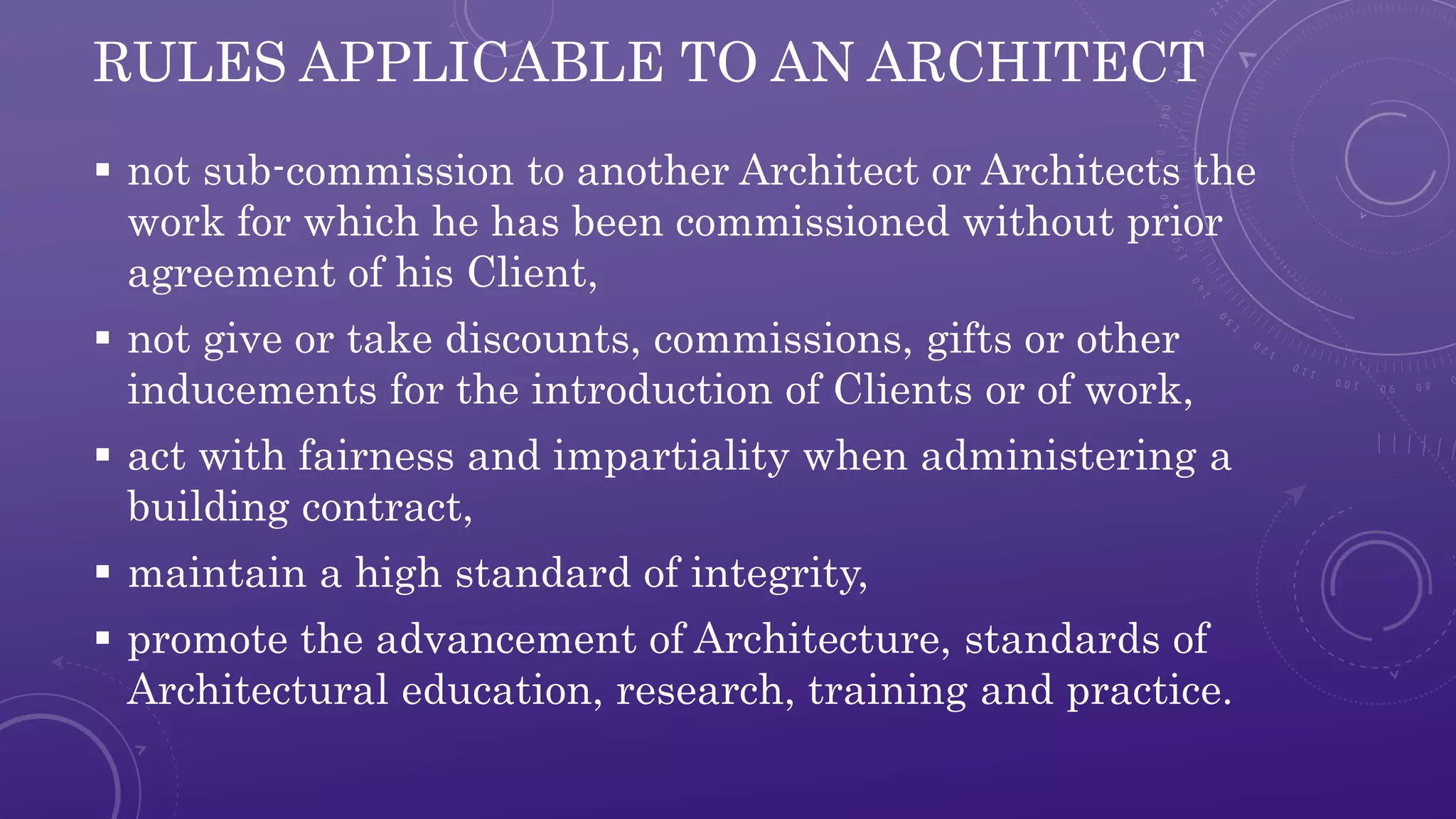 ARCHITECT'S ACT 1972 | PPTX