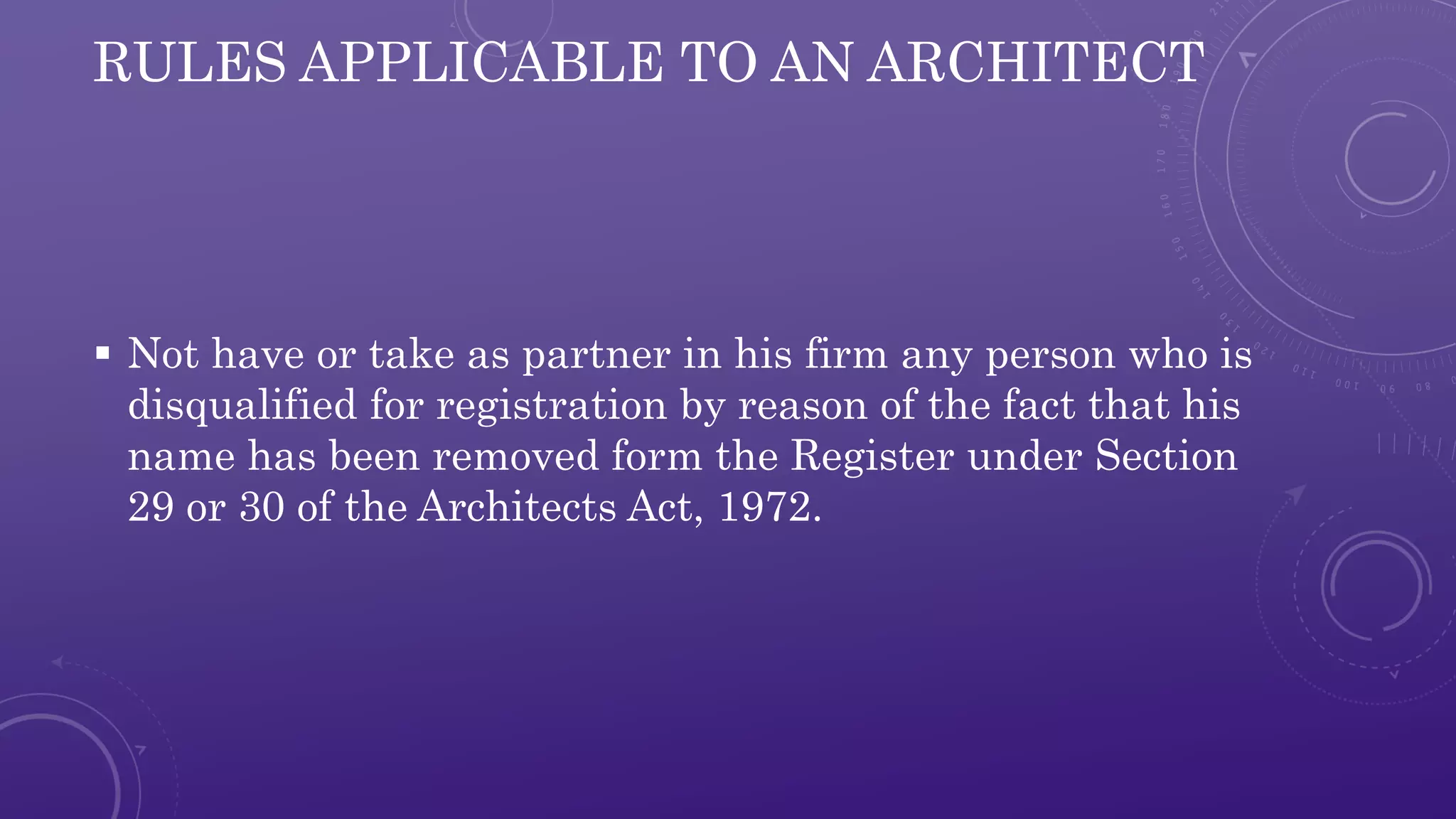 ARCHITECT'S ACT 1972 | PPTX