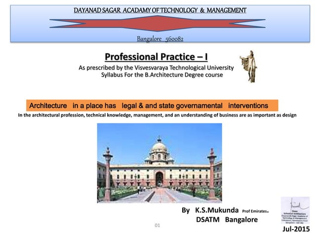 Architecture Professional practice | PPTX | Civil Engineering Industry ...