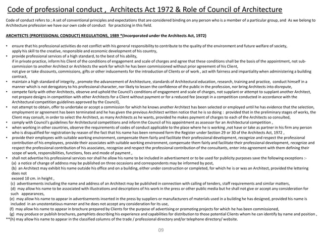 Architecture Professional practice | PPTX | Civil Engineering Industry ...