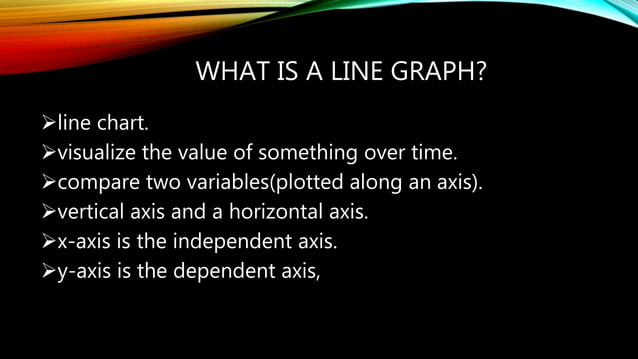 presentation on line graph | PPT
