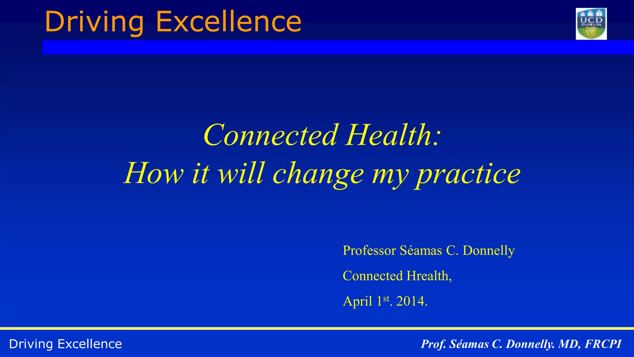 Prof Seamas Donnelly, Consultant Respiratory Physician MPU | PPT