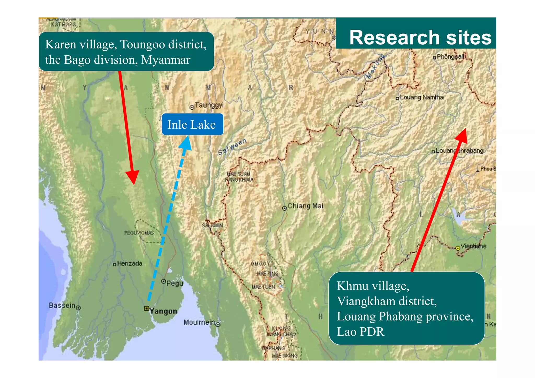 Mapping a full cycle of swidden cultivation in the mountains of Myanmar ...