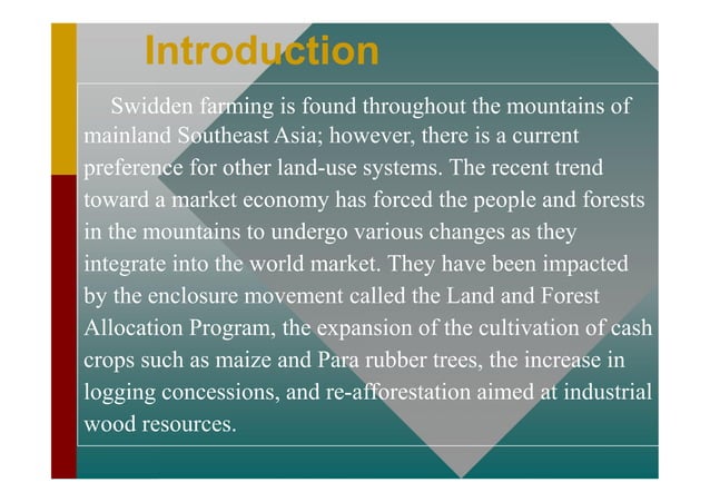 Mapping a full cycle of swidden cultivation in the mountains of Myanmar ...
