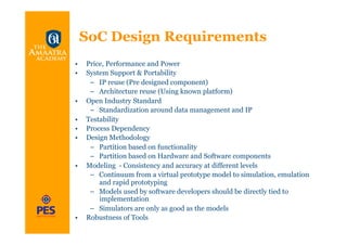 SOC Design Challenges and Practices | PDF