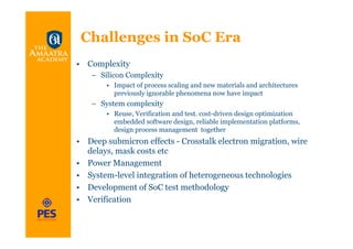 SOC Design Challenges and Practices | PDF