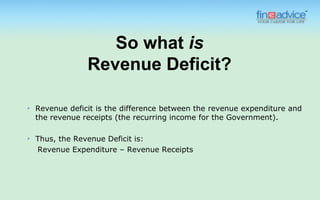 Deficits: Fiscal, Revenue and Trade | PPT