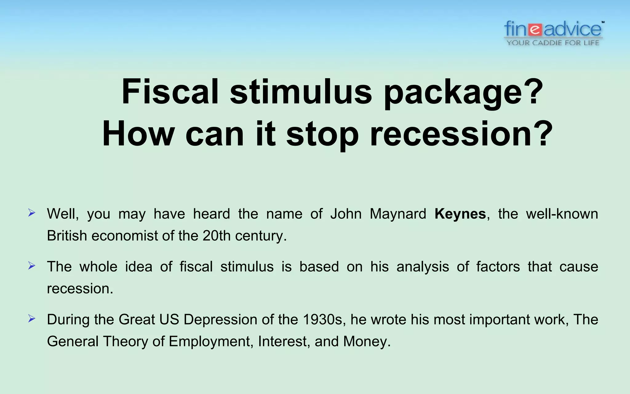 Fiscal Stimulus | PPT