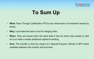 Pass Through Certificates | PPT
