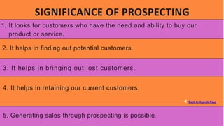 Process of Prospecting | PPT