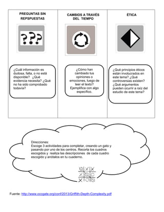 Iconos De Profundidad Y Complejidad Preguntas Sin Respuesta