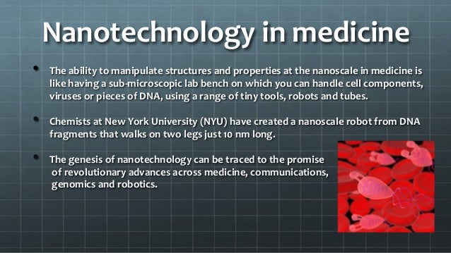 nanotechnology in medicine