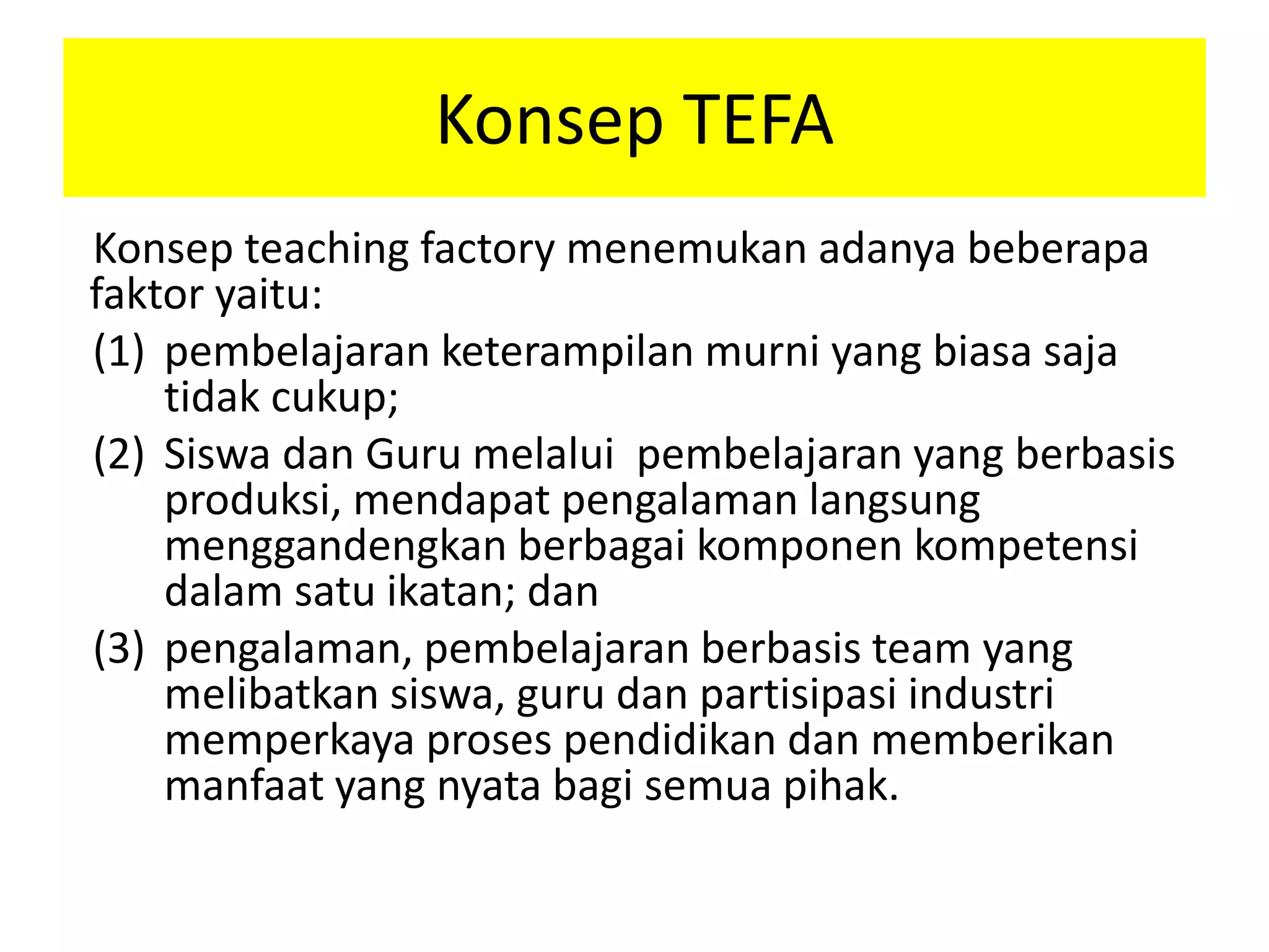 Program Teaching Factory SMK | PPTX