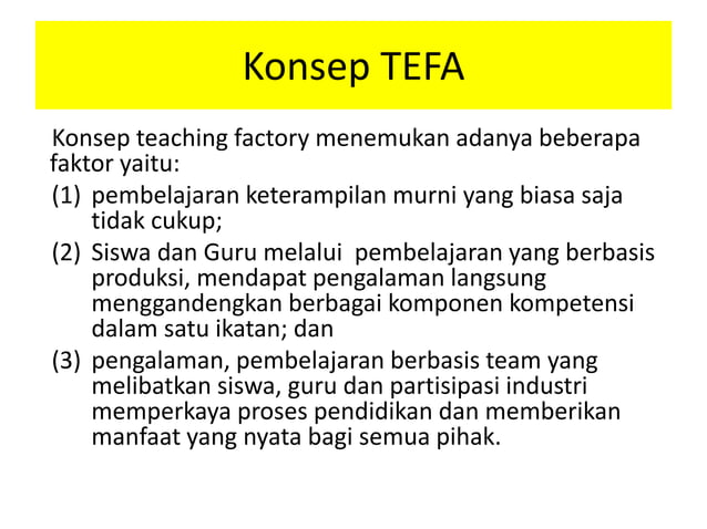 Program Teaching Factory SMK | PPTX