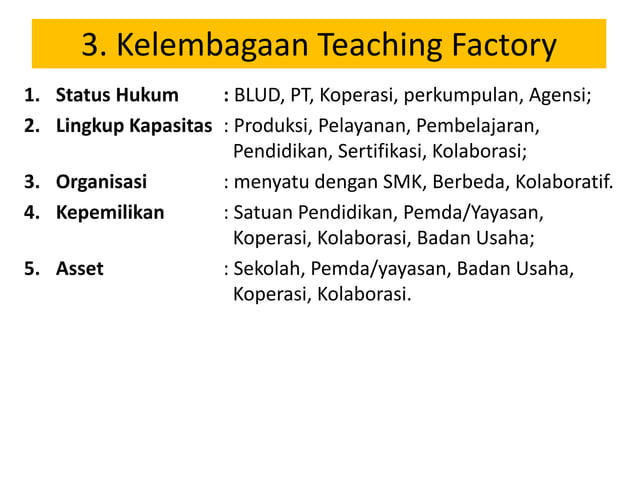 Program Teaching Factory SMK | PPTX