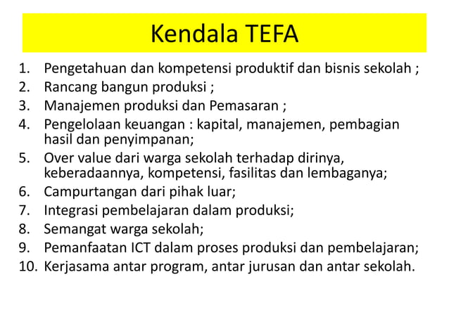 Program Teaching Factory SMK | PPTX