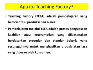 Program Teaching Factory SMK | PPTX