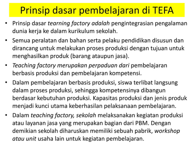 Program Teaching Factory SMK | PPTX