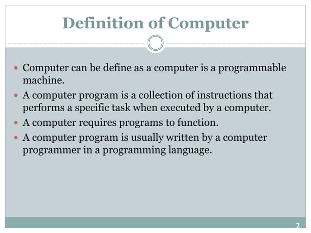 Fundamentals Of Programming Chapter 1 Ppt
