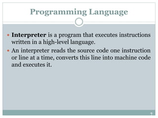 Fundamentals of Programming Chapter 2 | PPT