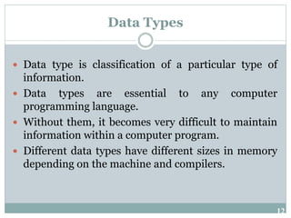Fundamentals of Programming Chapter 4 | PPT