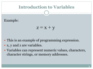Fundamentals of Programming Chapter 4 | PPT