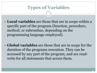 Fundamentals of Programming Chapter 4 | PPT