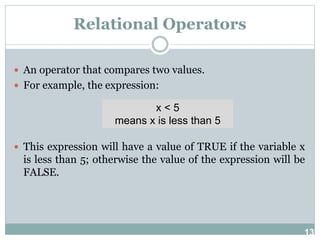 Fundamentals of Programming Chapter 5 | PPT