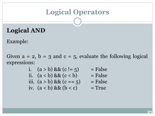 Fundamentals of Programming Chapter 5 | PPT