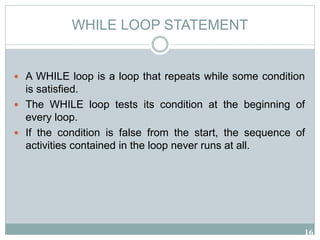 Fundamentals of Programming Chapter 7 | PPT
