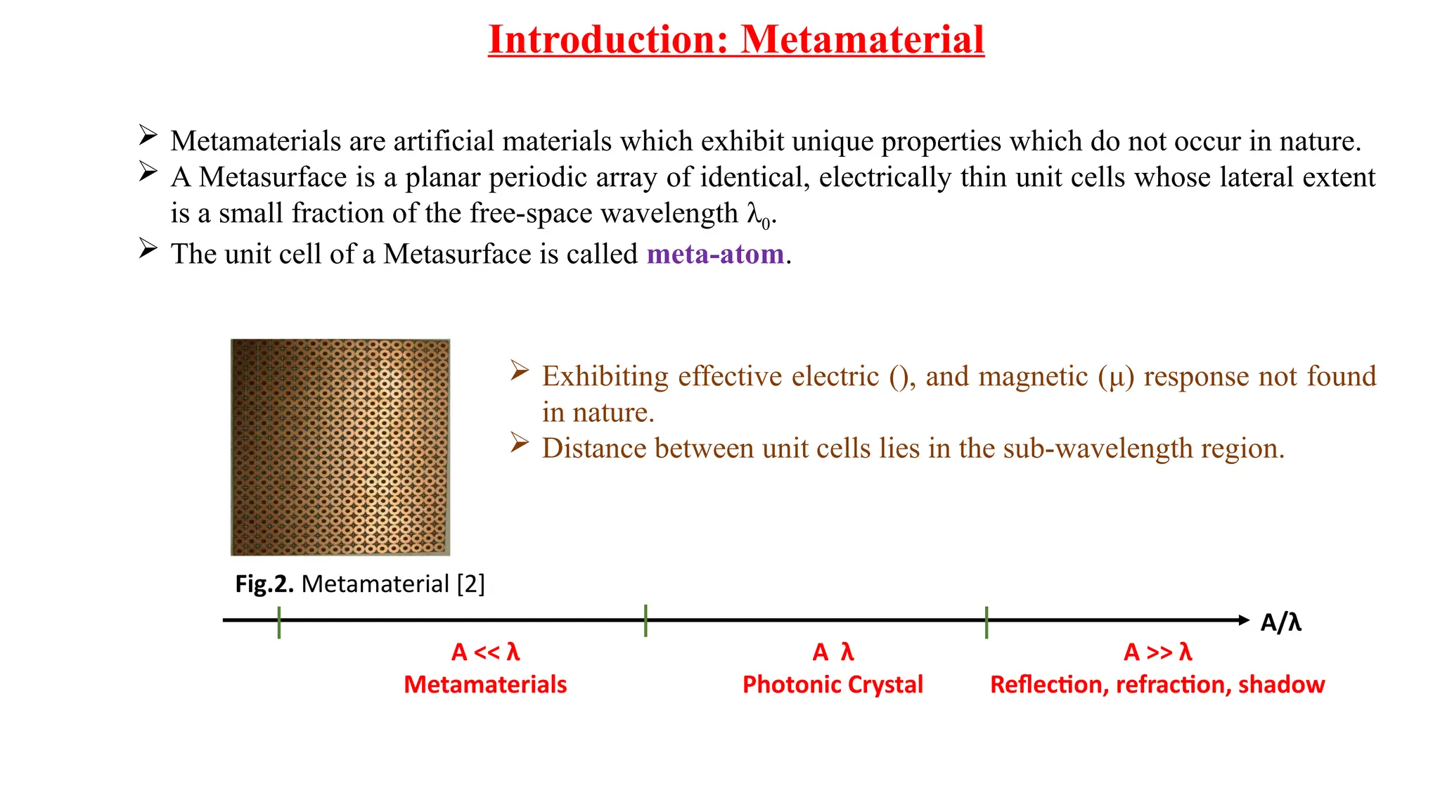 Metamaterial absorber and sensing mechanism | PPTX