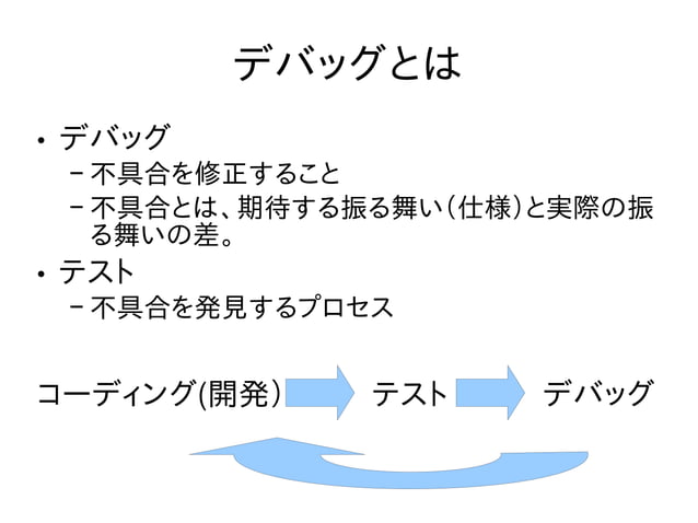 programming camp 2008, Debug | PPT