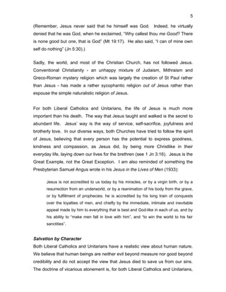PROGRESSIVE CHRISTIANITY FROM LIBERAL CATHOLIC AND UNITARIAN ...