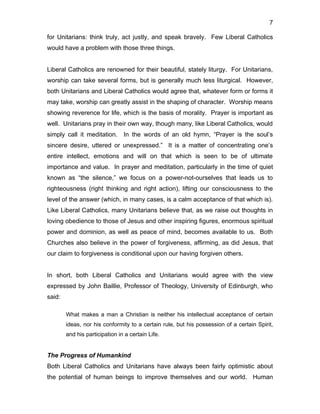 PROGRESSIVE CHRISTIANITY FROM LIBERAL CATHOLIC AND UNITARIAN ...